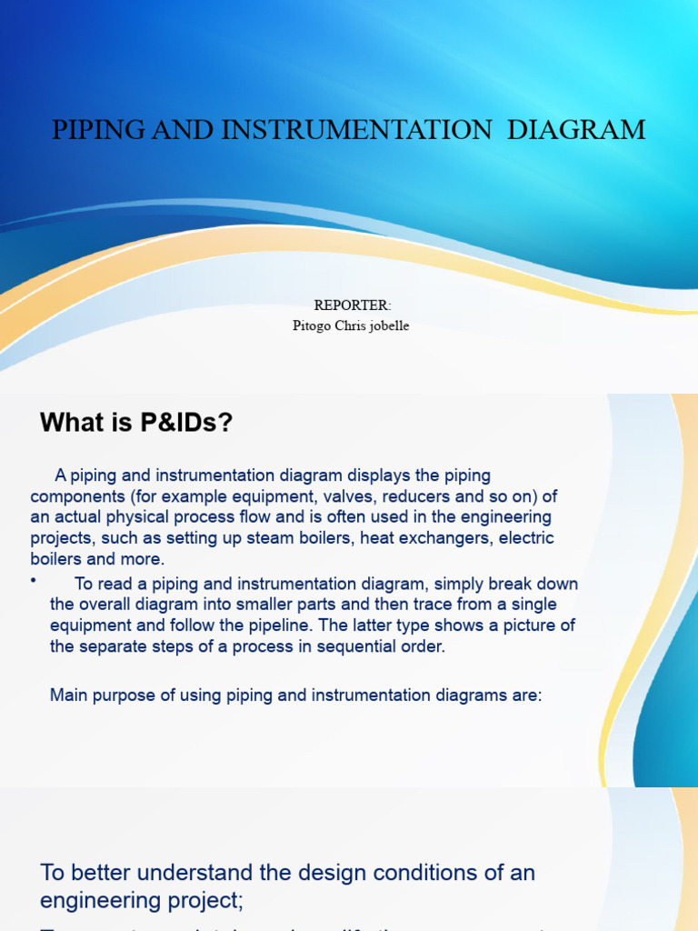 Piping And Instrumentation Diagram Pdf Instrumentation Valve