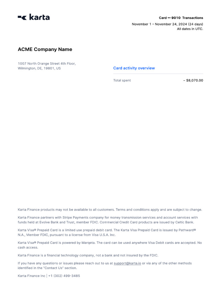 Card Activity | PDF | Debit Card | Visa Inc.