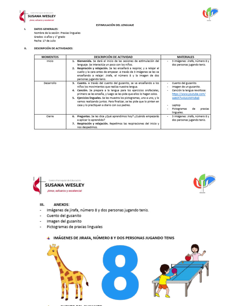 Praxias Linguales para Niños de 4 a 6 Años | PDF
