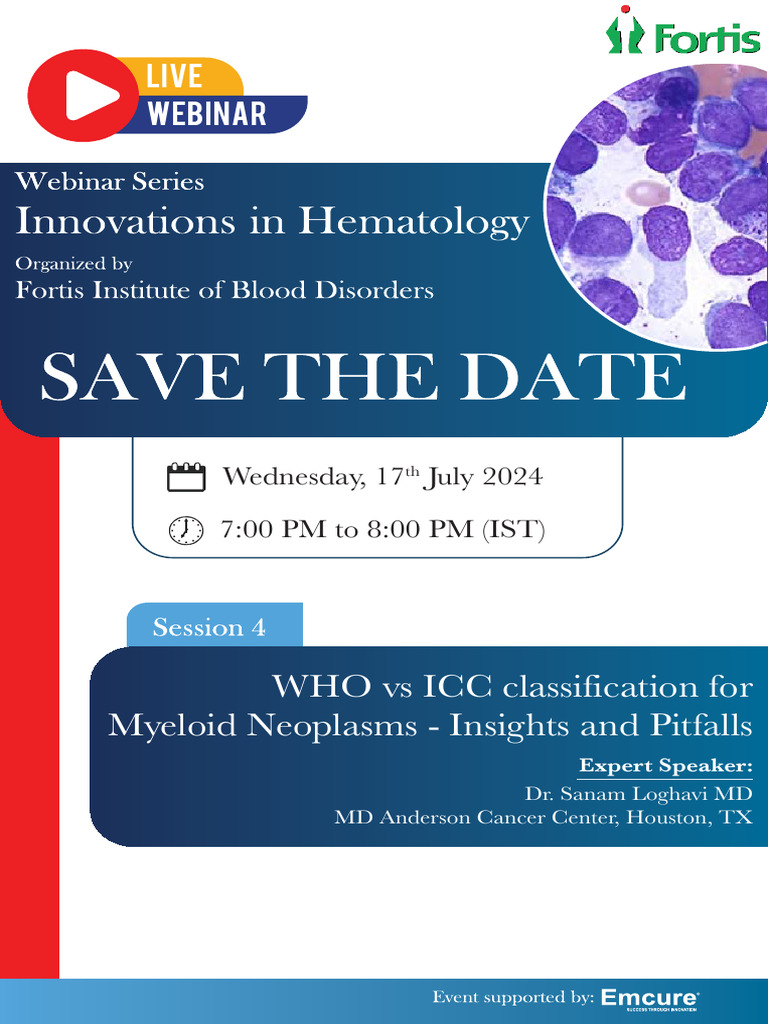 WHO Vs ICC Classification of Myeloid Flyer Team | PDF | Science ...