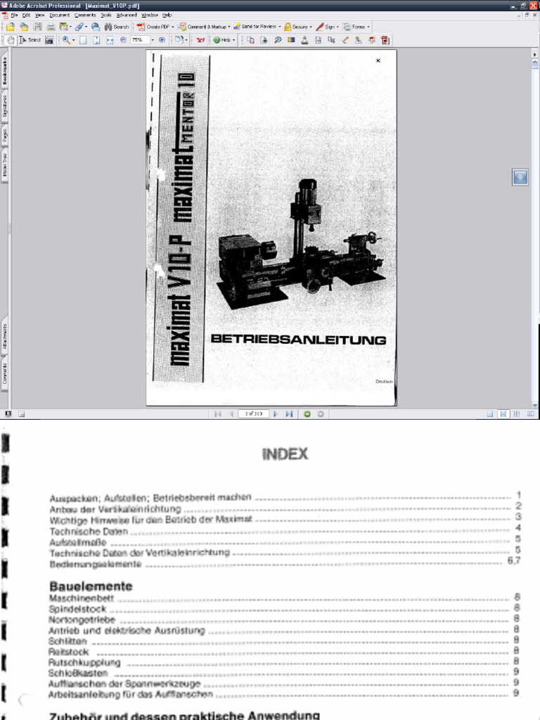 Maximat V10P | PDF