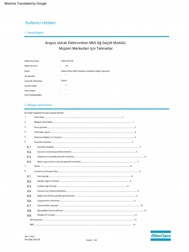 Mk5 Gateway Instructions For Customer Center TR | PDF