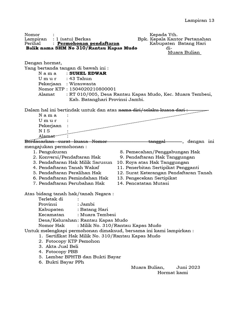 Lampiran 13 BN | PDF