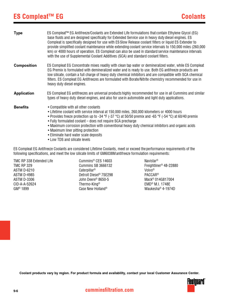 ES Compleat EG 208 Liters CC2826 | PDF | Chemical Substances | Materials