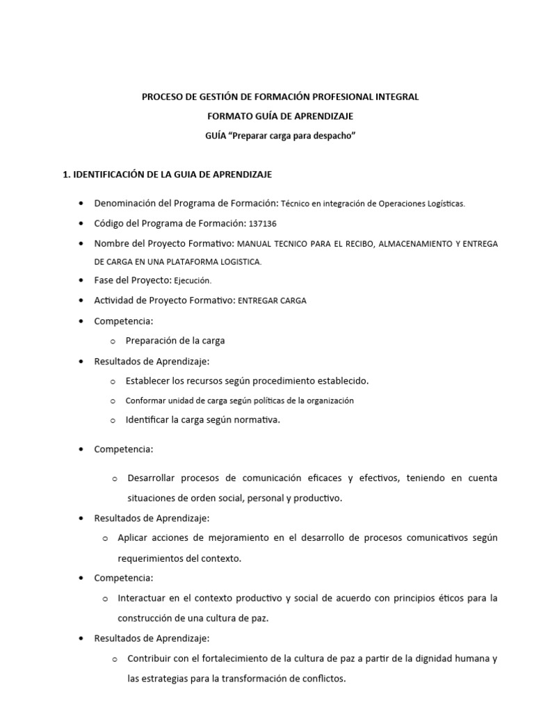 GFPI-F-135_V04_GUIA_DE_APRENDIZAJE Preparar Carga para despacho | PDF ... GFPI-F-135_V04_GUIA_DE_APRENDIZAJE Preparar Carga para despacho | PDF ...