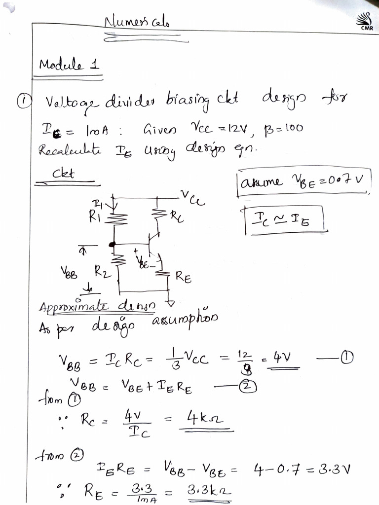 module 1 numericals | PDF