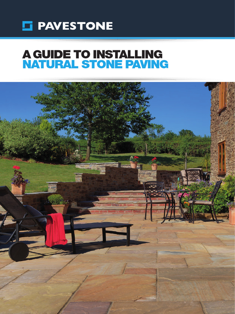 Installing Natural Stone Paving Guide | PDF | Mortar (Masonry) | Cement