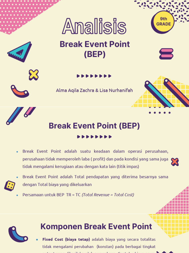 Analisis Break Event Point | PDF | Pengelolaan Keuangan & Uang