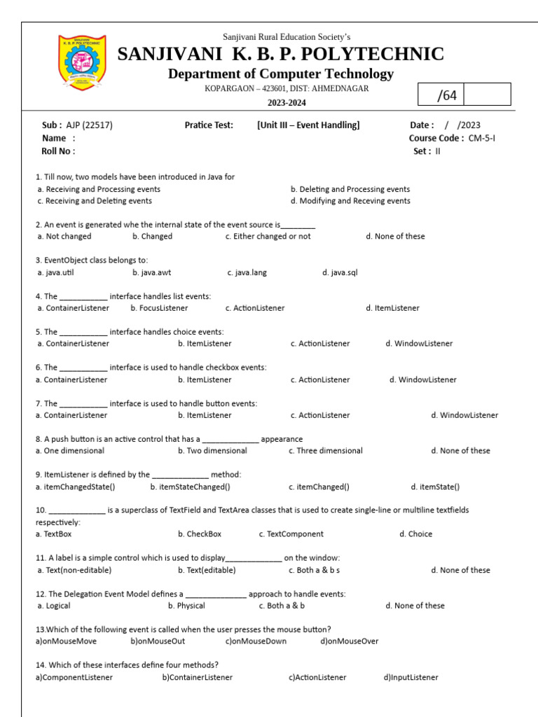 Set 2 Question Pdf Method Computer Programming Class Computer Programming