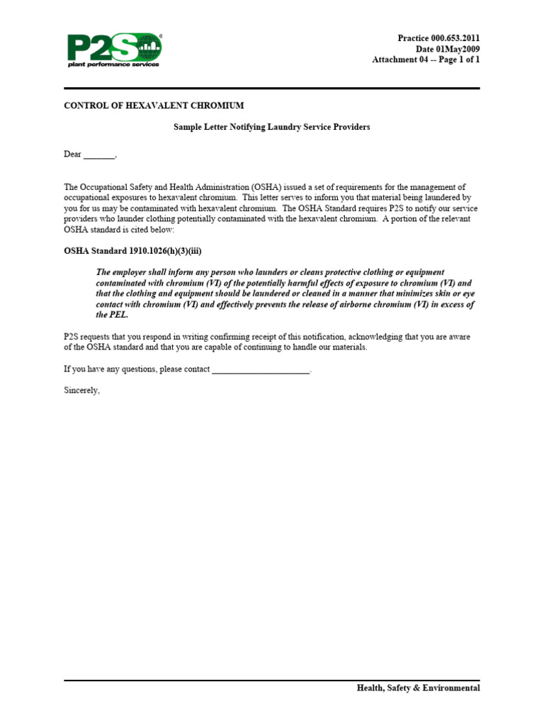 Cont_of_Hexa_Chrom_Sample_Letter_Notify_Laundry_Svc_Prov_2011_a04 | PDF