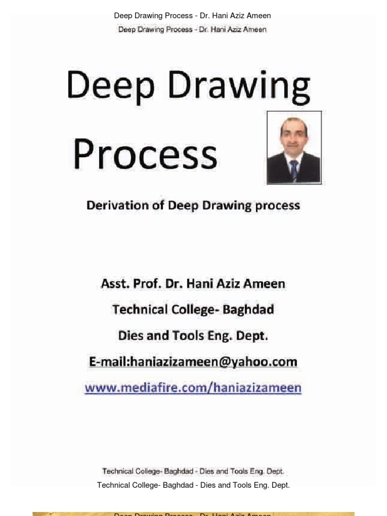Deep Drawing for Engineering Students | PDF