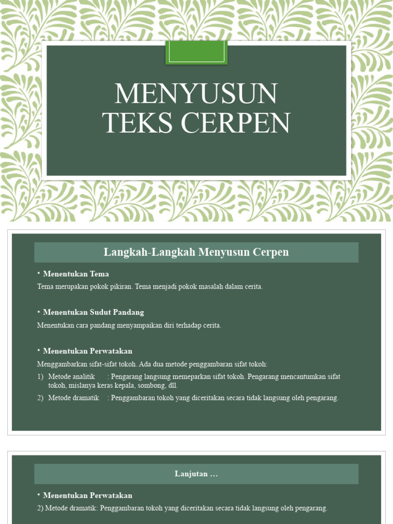 Materi Menyusun Cerpen | PDF