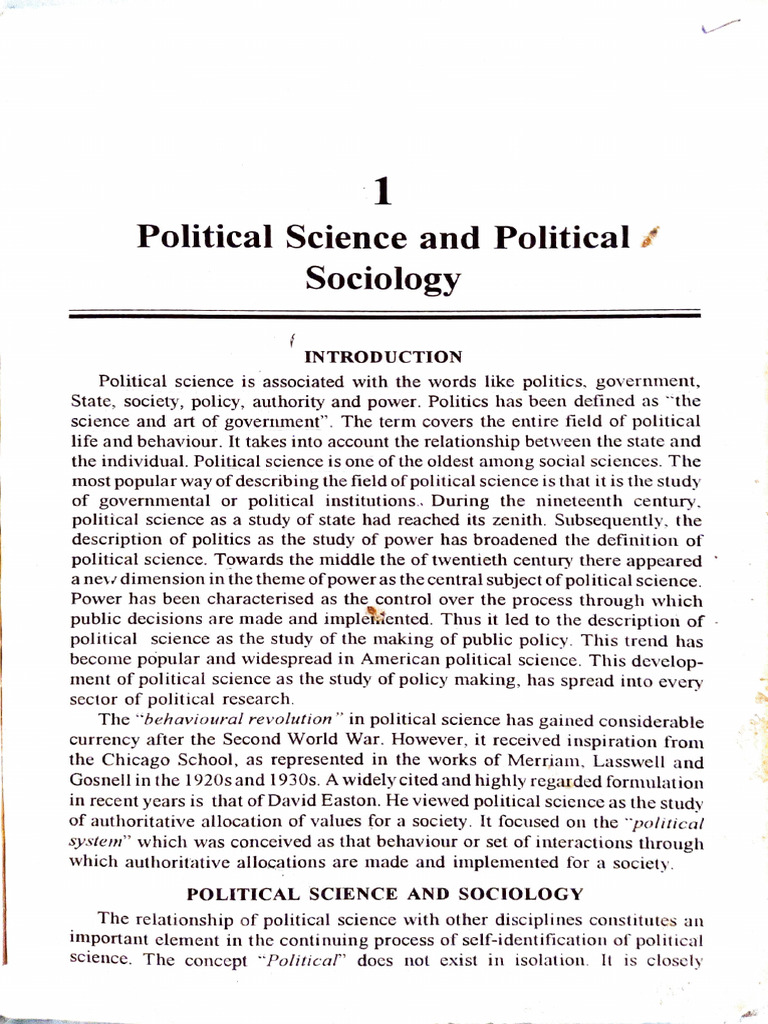 Political Science & Sociology Link | PDF | Sociology | Social Sciences