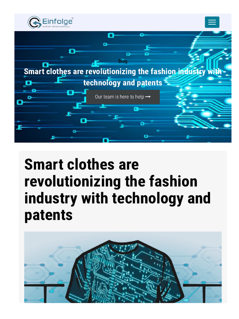 Smart Clothes Are Revolutionizing The Fashion Industry With Technology ...