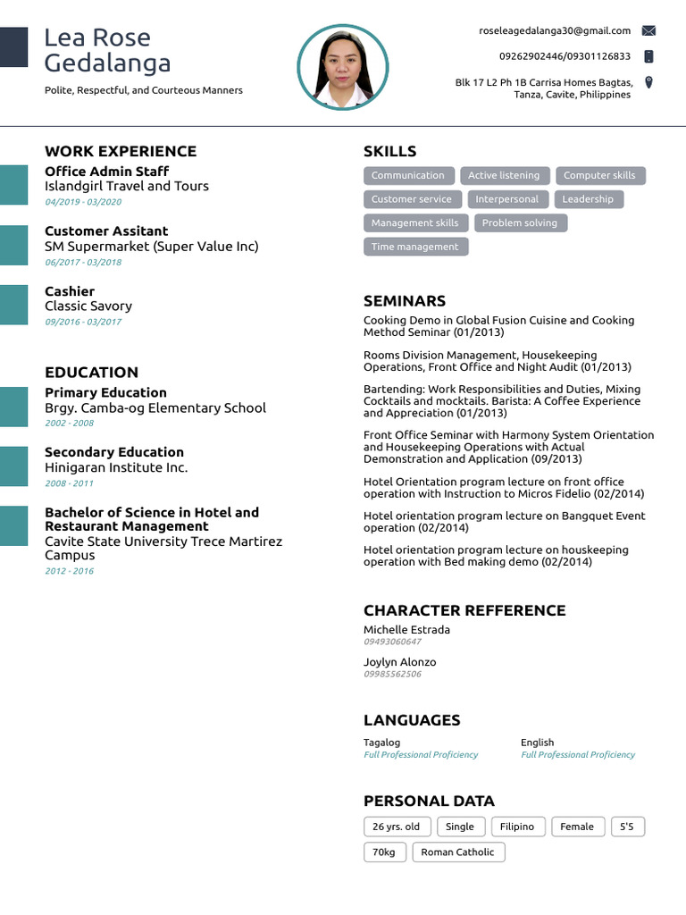 Lea's Resume | PDF