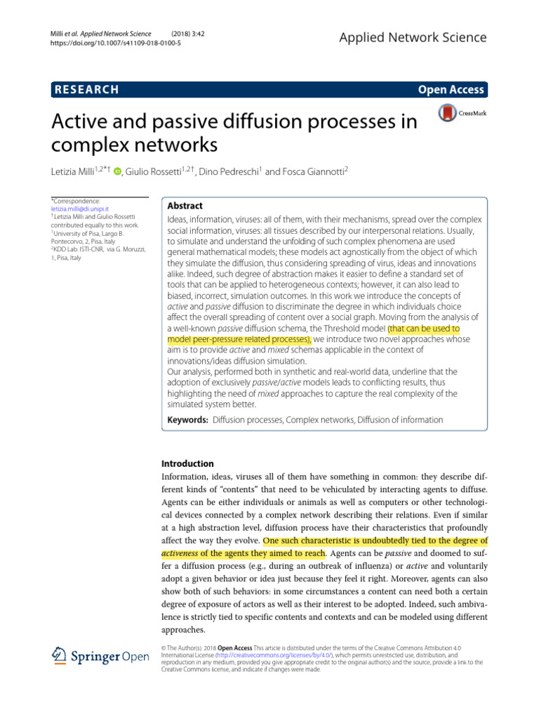 Active_and_passive_diffusion_p (1) | PDF | Innovation