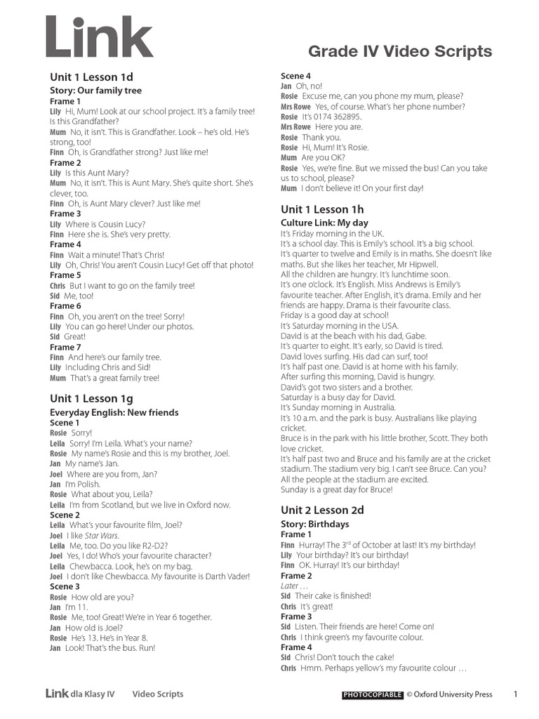 Link L4 SB Script | PDF | Carnival | Japanese Cuisine