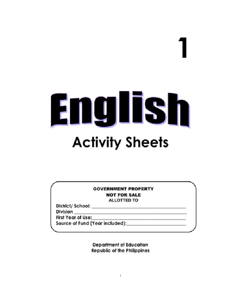 ENgLISH 1 LMs Q1-Q4 | PDF