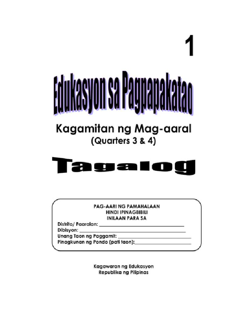 EsP1 LM Q3 - Q4 | PDF