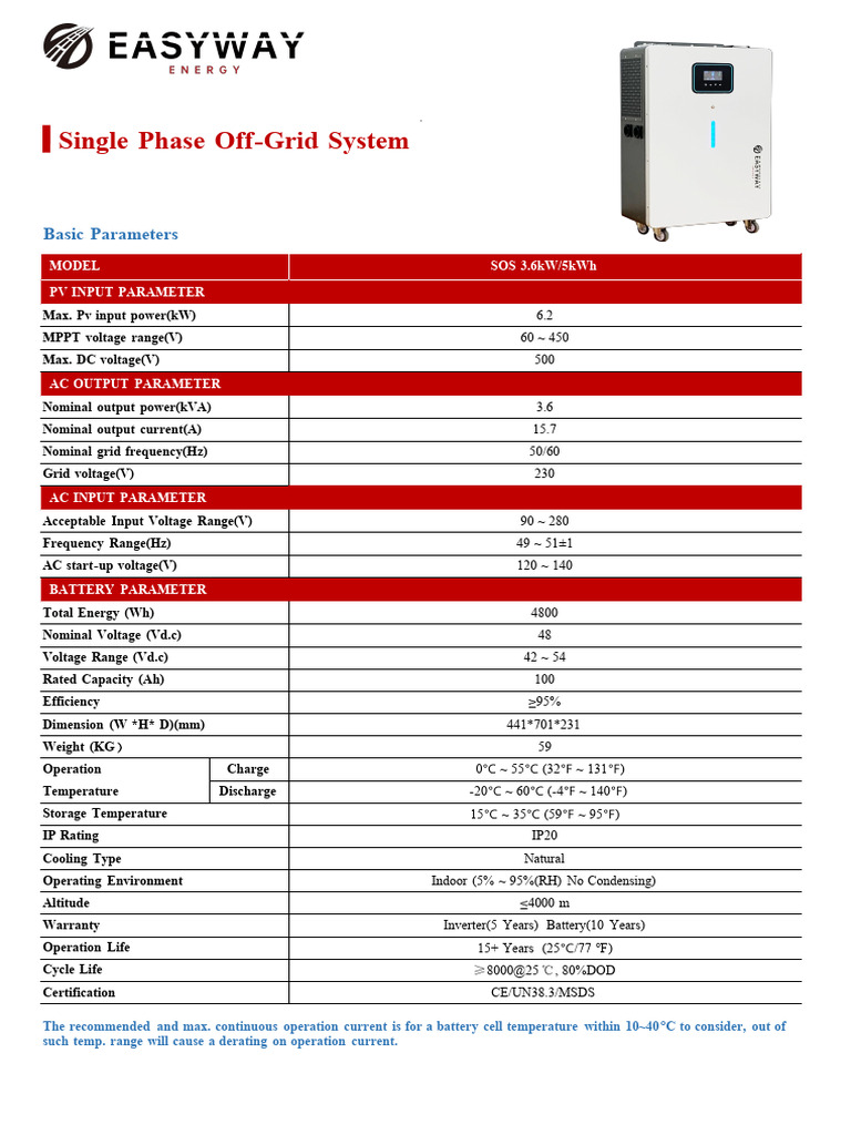 Single Phase Off-Grid System | PDF | Power Inverter | Alternating Current