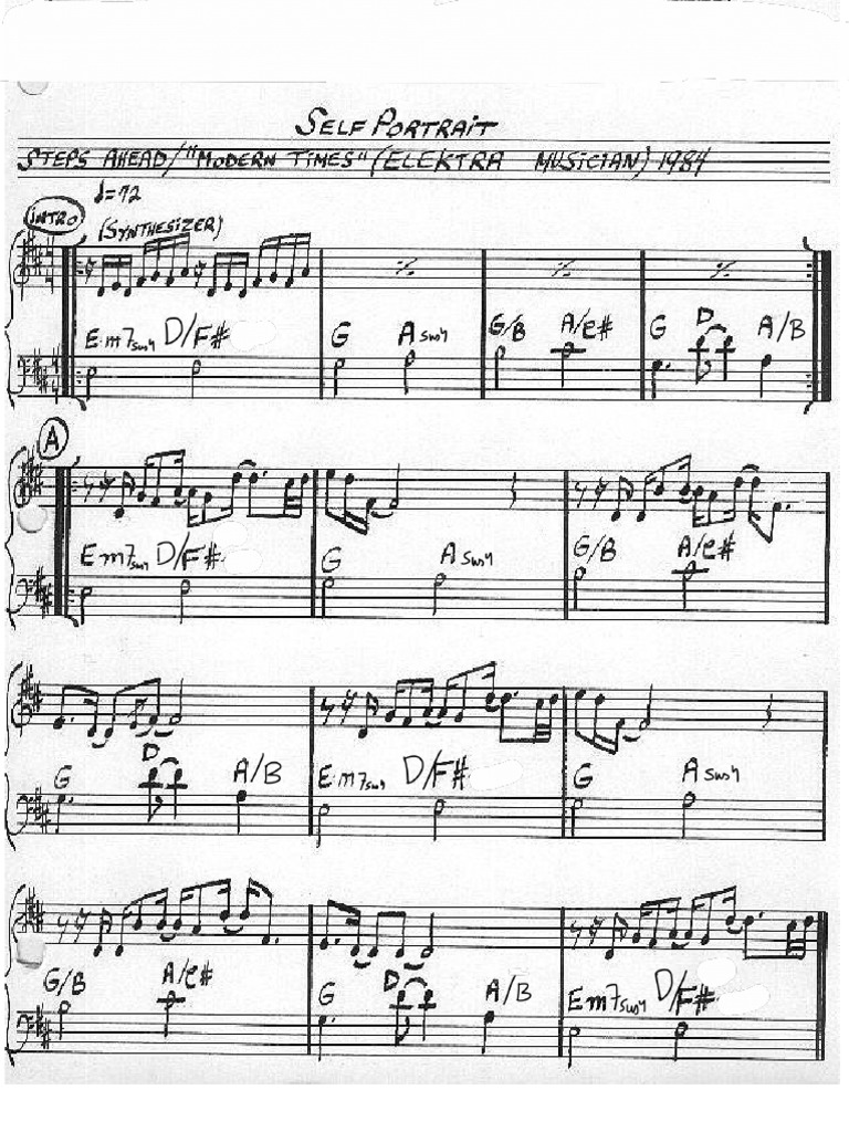 Self Portrait - Steps Ahead | PDF