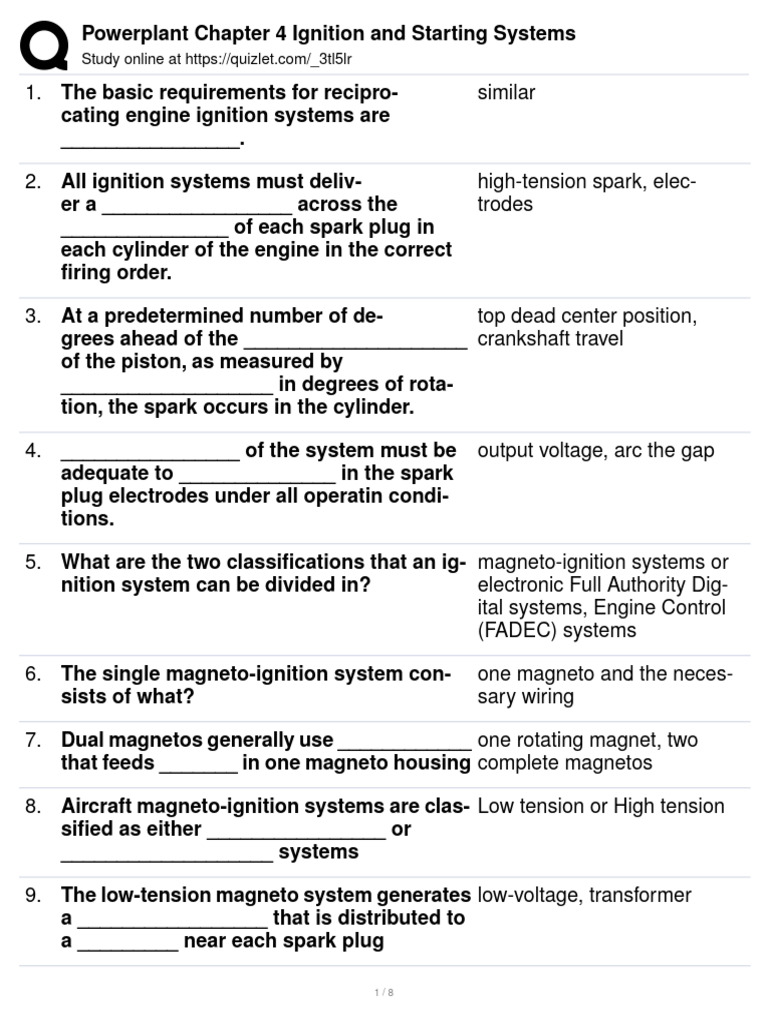 Aircraft Engine Ignition Systems | PDF | Inductor | Distributor