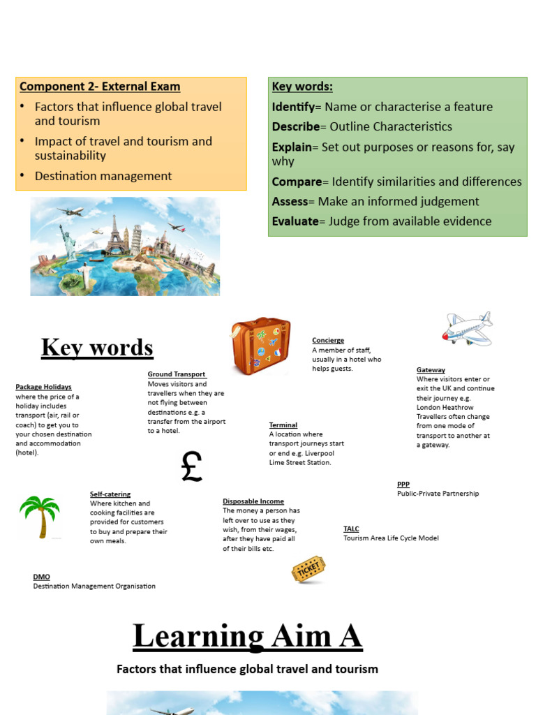 Component 2 - Revision Guide T&T | PDF | Tourism | Hotel