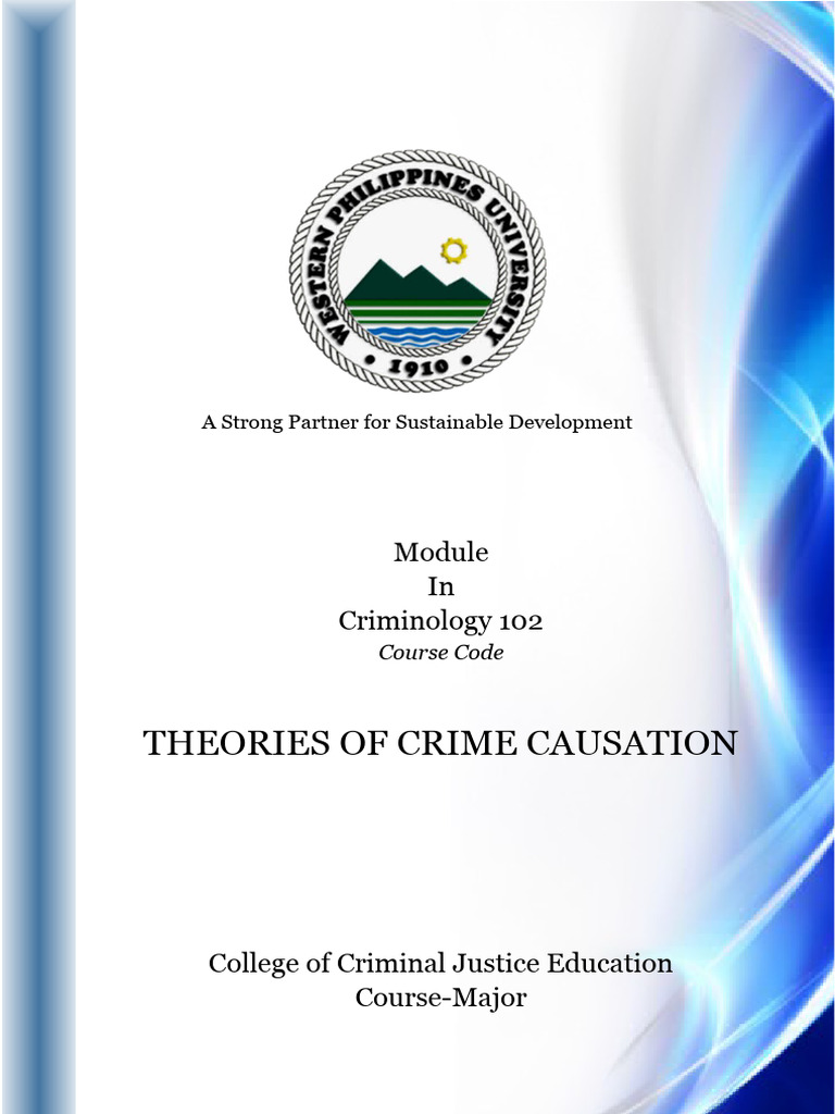 Module 6 Lesson 1 Theories of Crime Causation | PDF | Deviance ...