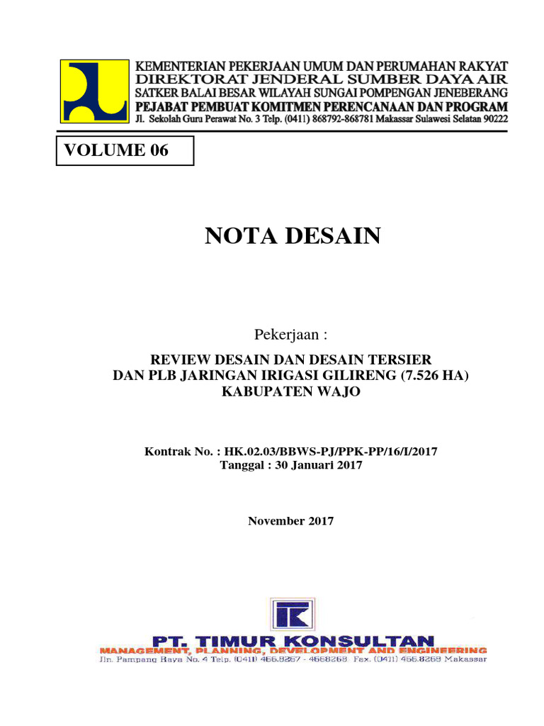 Laporan Nota Desain | PDF