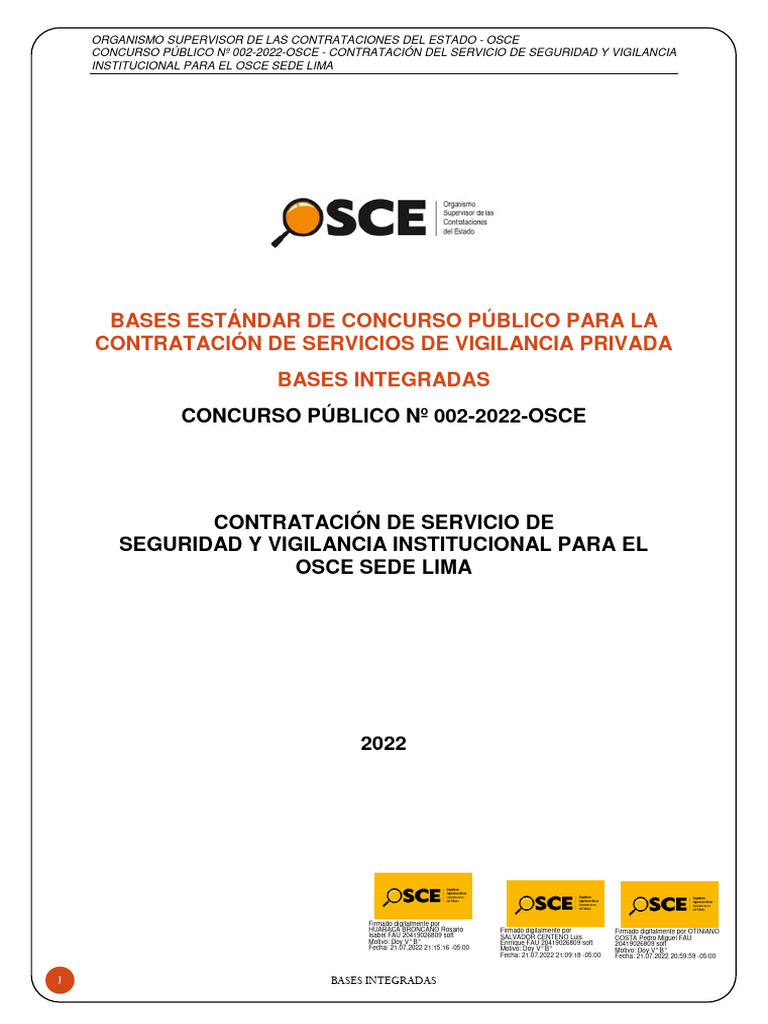 BASES INTEGRAD CP 002-2022-OSCE - VIG SEDE CENTRAL Vig 15.06.22 F F F F ...