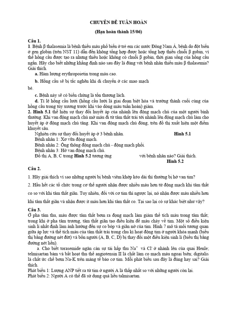 CH -TUẦN HOÀN | PDF