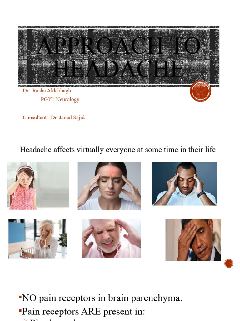 Approach To Headache | PDF | Headache | Migraine