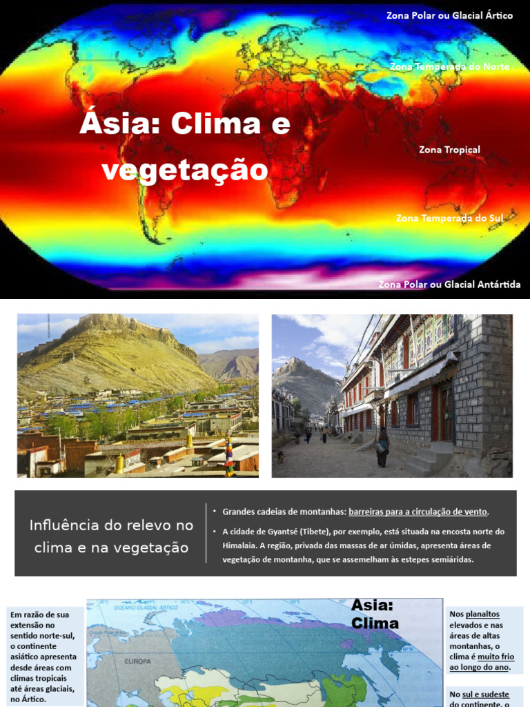 Clima e Vegetação na Ásia | PDF | Ásia | Clima temperado