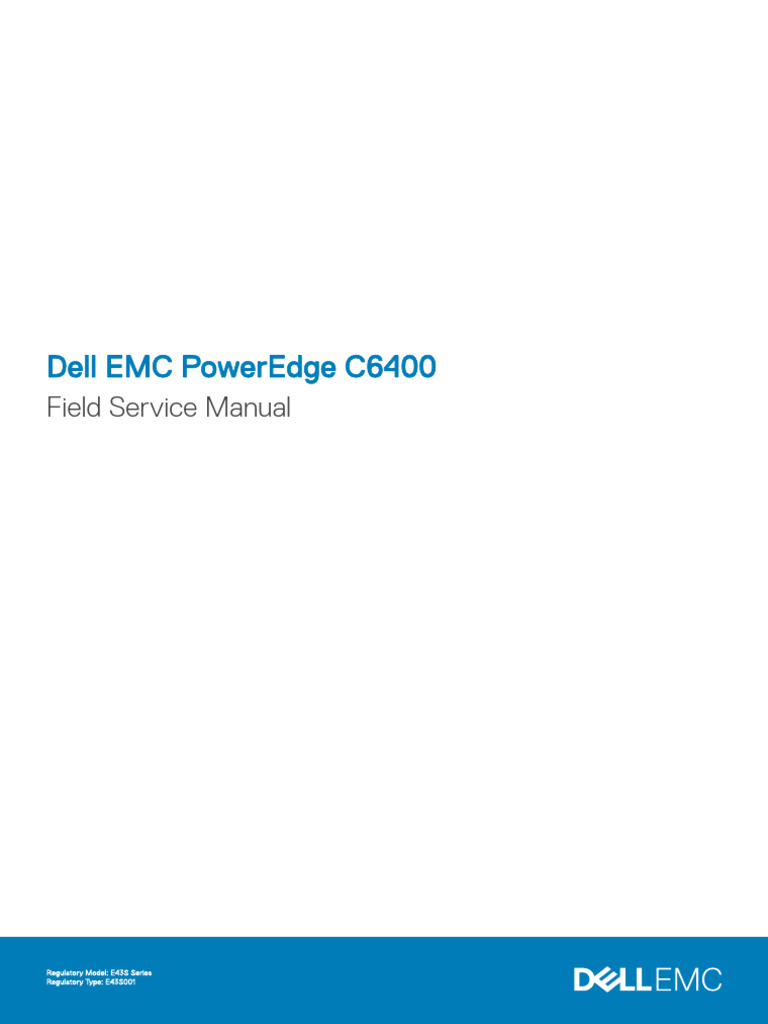 Dell EMC PowerEdge C6400 - FSM | PDF | Electrostatic Discharge | Computing
