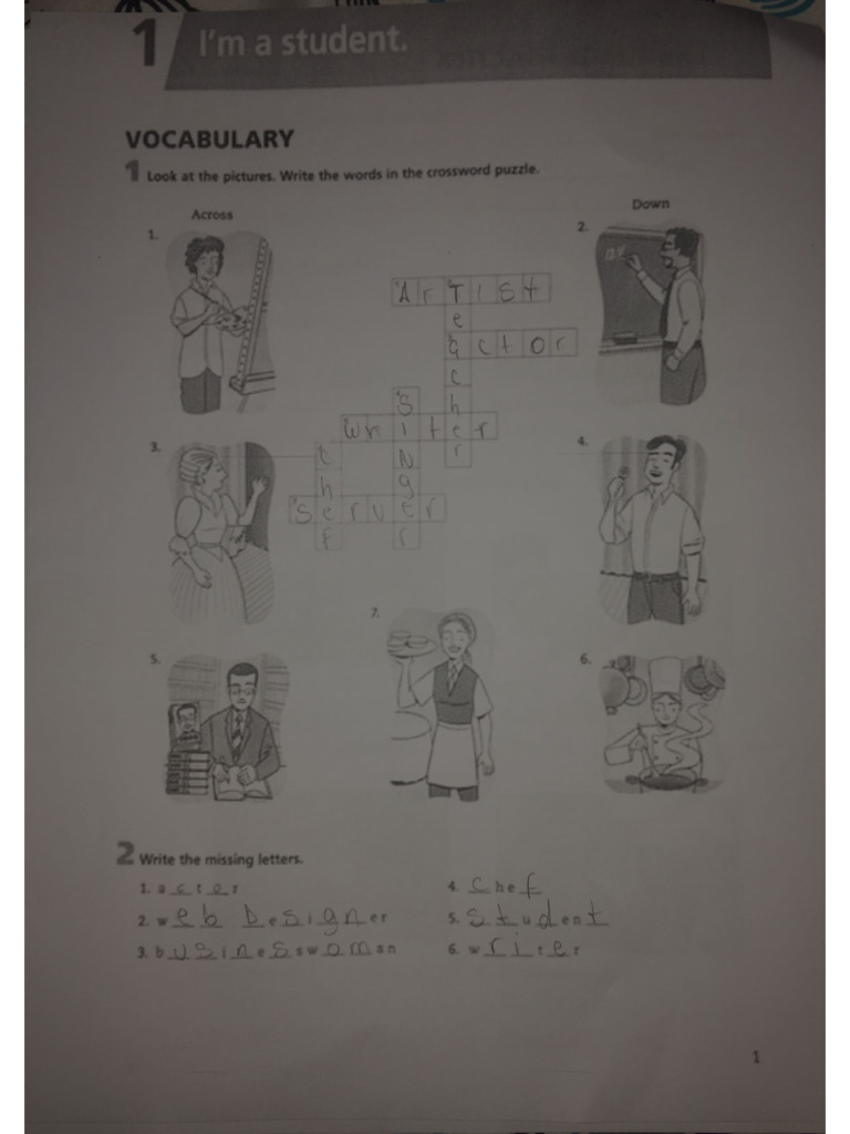 Work Book Unit 1 College | PDF