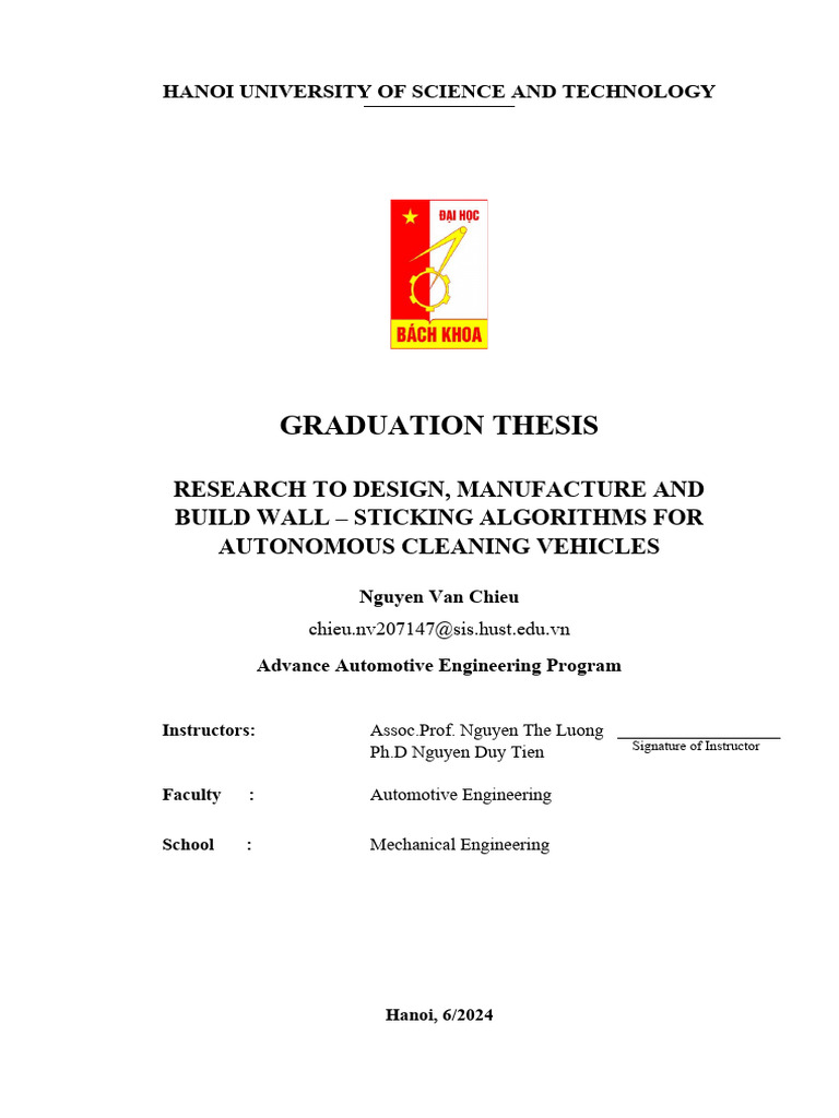 chiều- Graduation thesis | PDF | Lidar | Automation