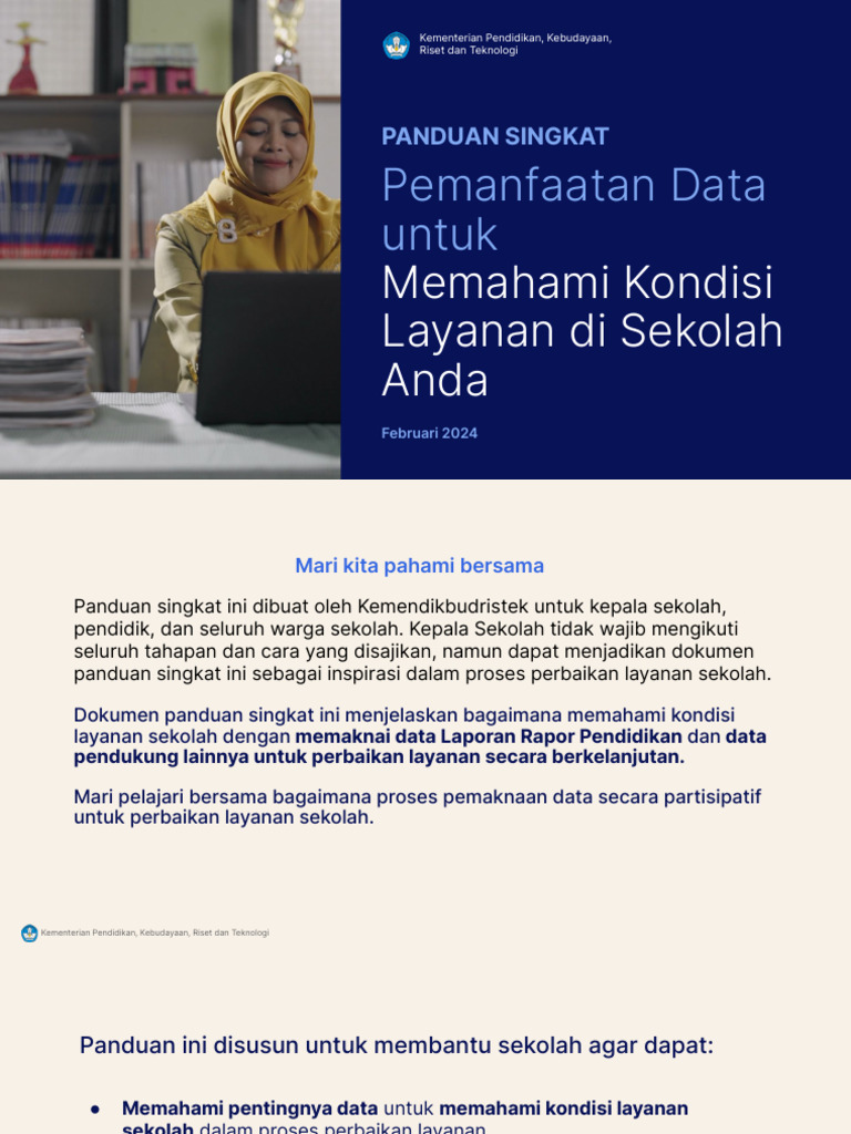 Panduan Pemanfaatan Data Sekolah | PDF | Karier & Perkembangan