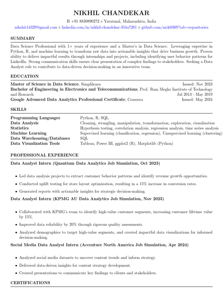 FAANGPath Simple Template | PDF | Data Science | Data Analysis