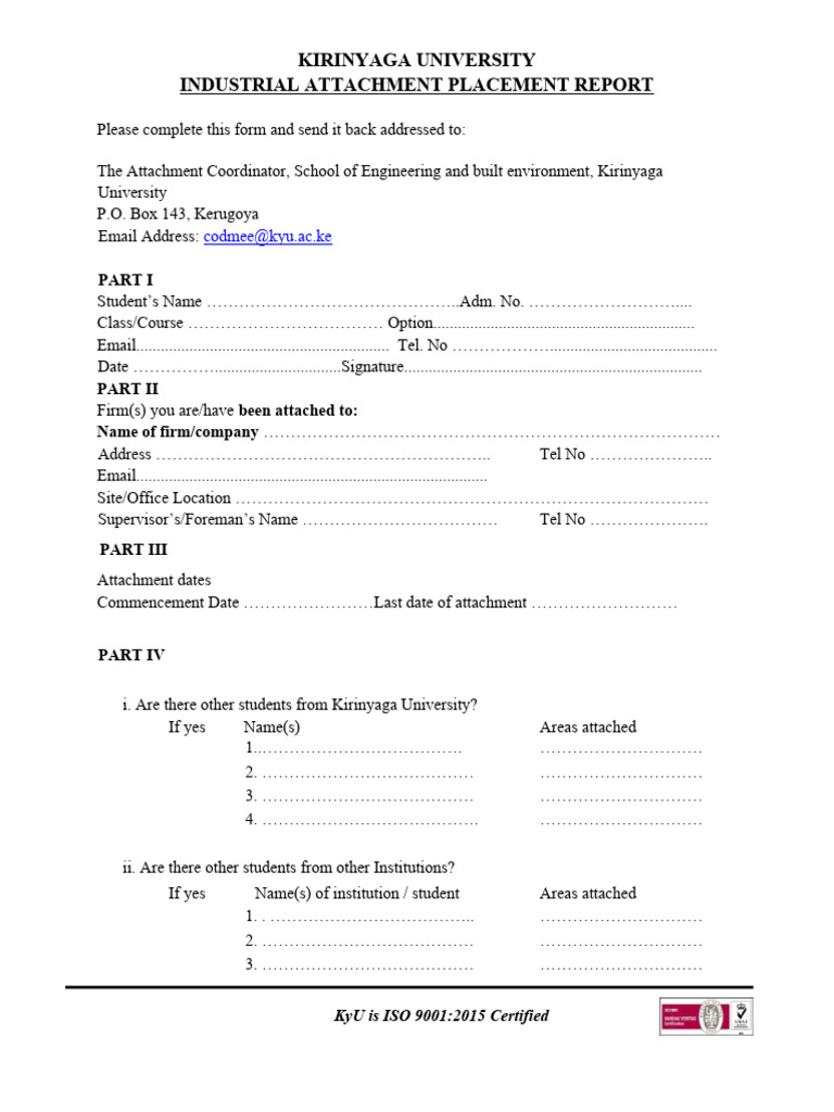 Placement Form | PDF