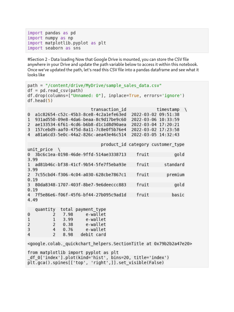 Cognizant's Artificial Intelligence Task 1 | PDF | Data Analysis ...