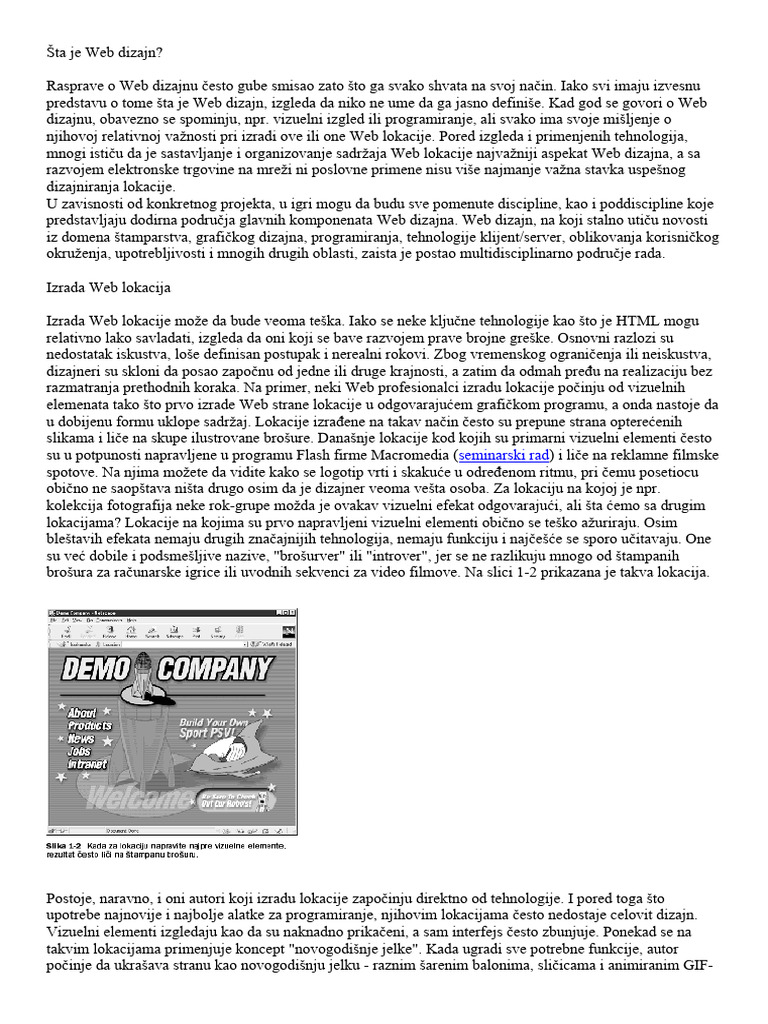 Šta Je Web Dizajn | PDF