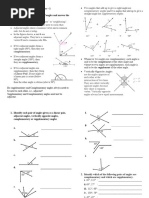 Angle Relationships Worksheet | PDF