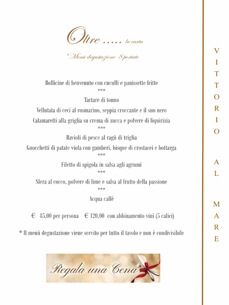 Menù 2022 | PDF