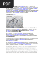 Historia y Geografía del Monte Everest | PDF | el Monte Everest ...