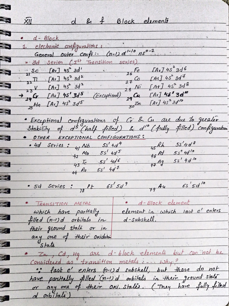 NOTES XII D & F Block | PDF