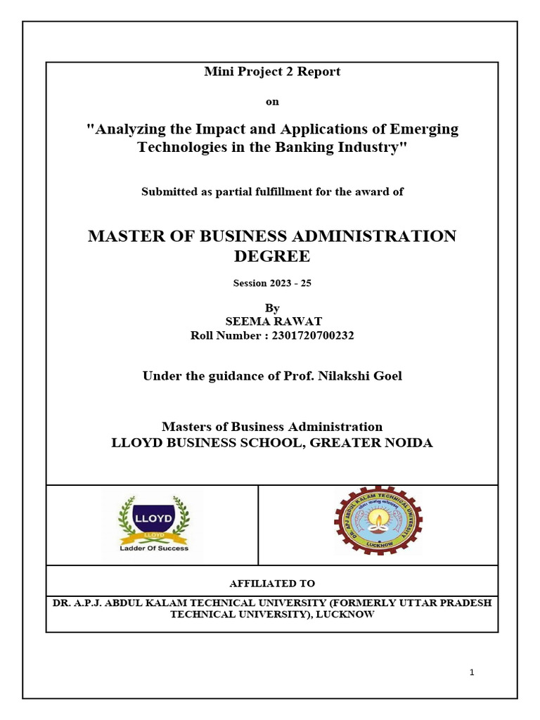 Mini Project 2 Report | PDF | Banks | Financial Inclusion
