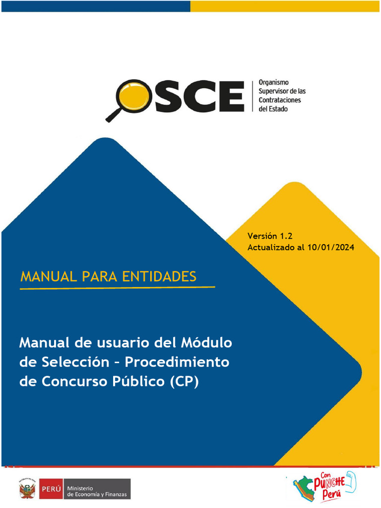 Manual de Usuario Ejecucion de Concurso Publico CP 1 2 | PDF