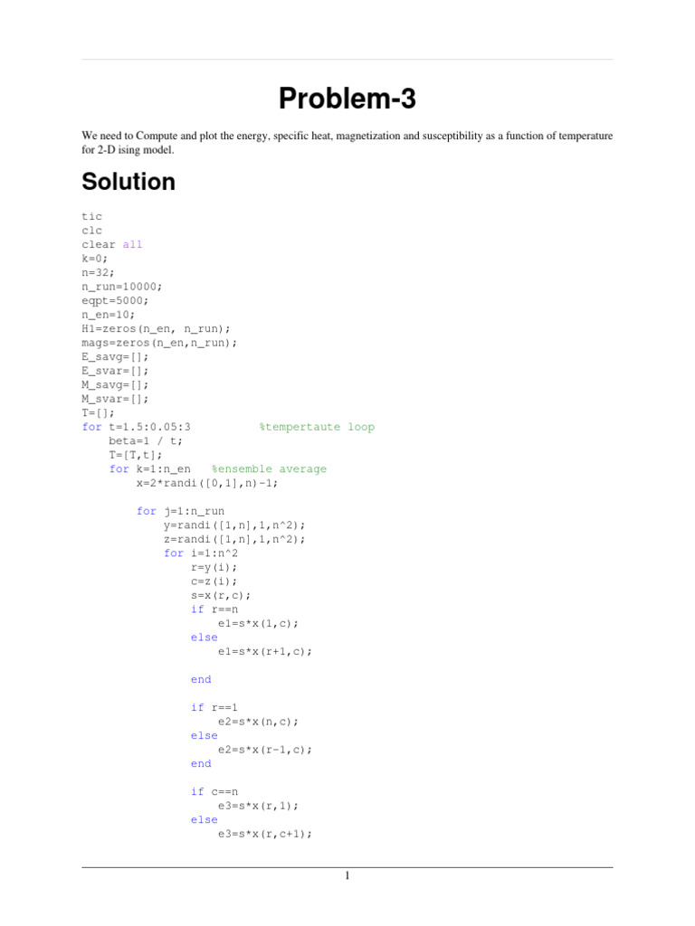 ising_2d_model | PDF | Condensed Matter Physics | Phases Of Matter