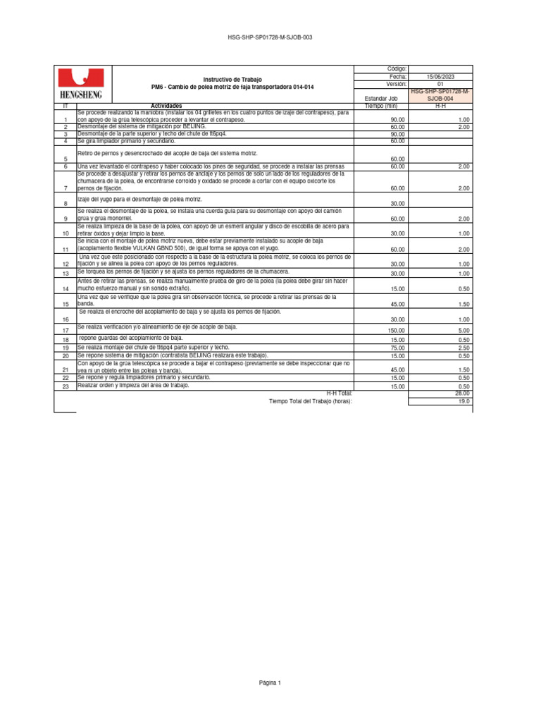 HSG SHP SP01728 M Sjob 003 | PDF | Bienes manufacturados | Materiales
