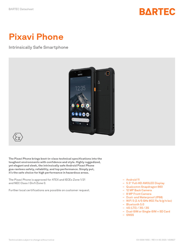 PIXAVI-phone EN 2023-05 | PDF | Wi Fi | Bluetooth